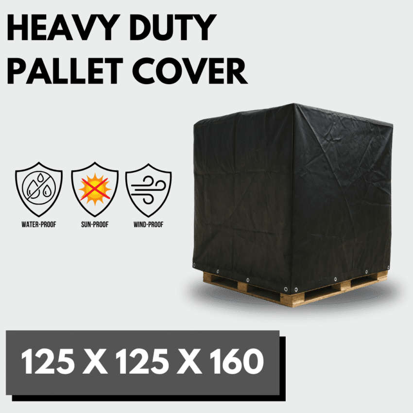 Heavy Duty Waterproof Reusuable Pallet Cover - 1.25m x 1.25m x 1.60m ...